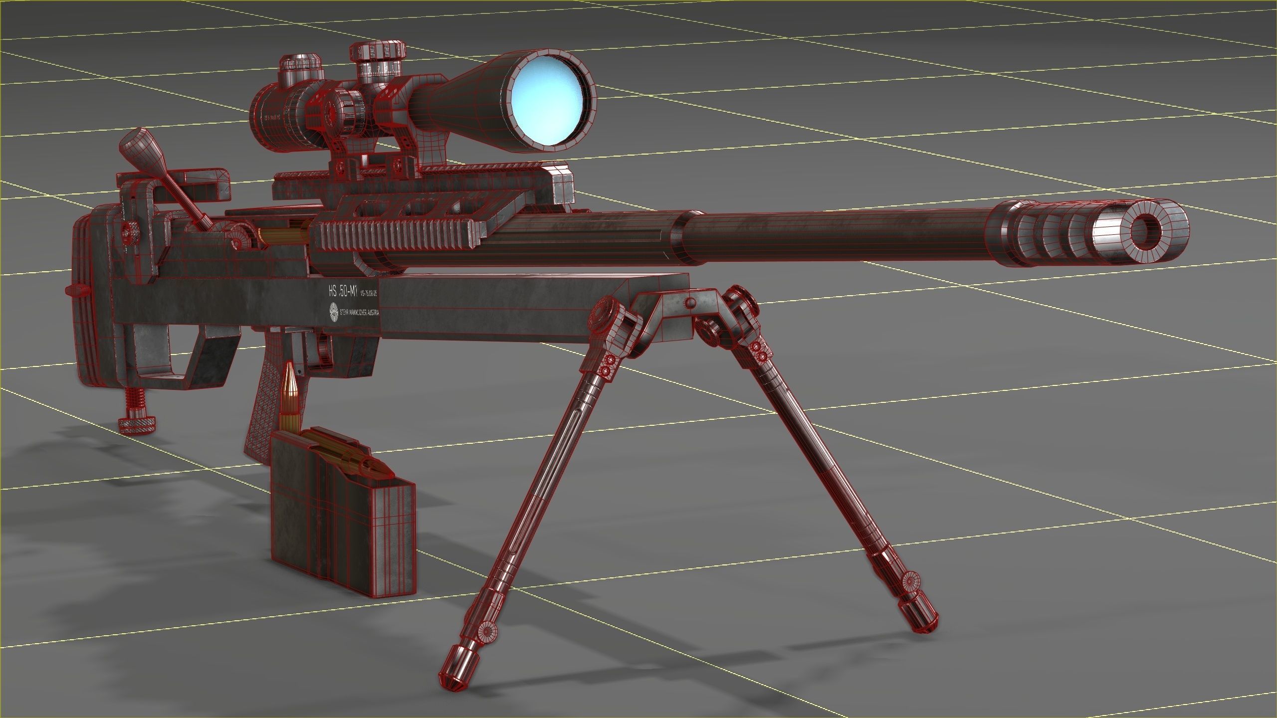 3D model Steyr HS 50 M1 - The ultimate long range hitter VR / AR / low-poly | CGTrader