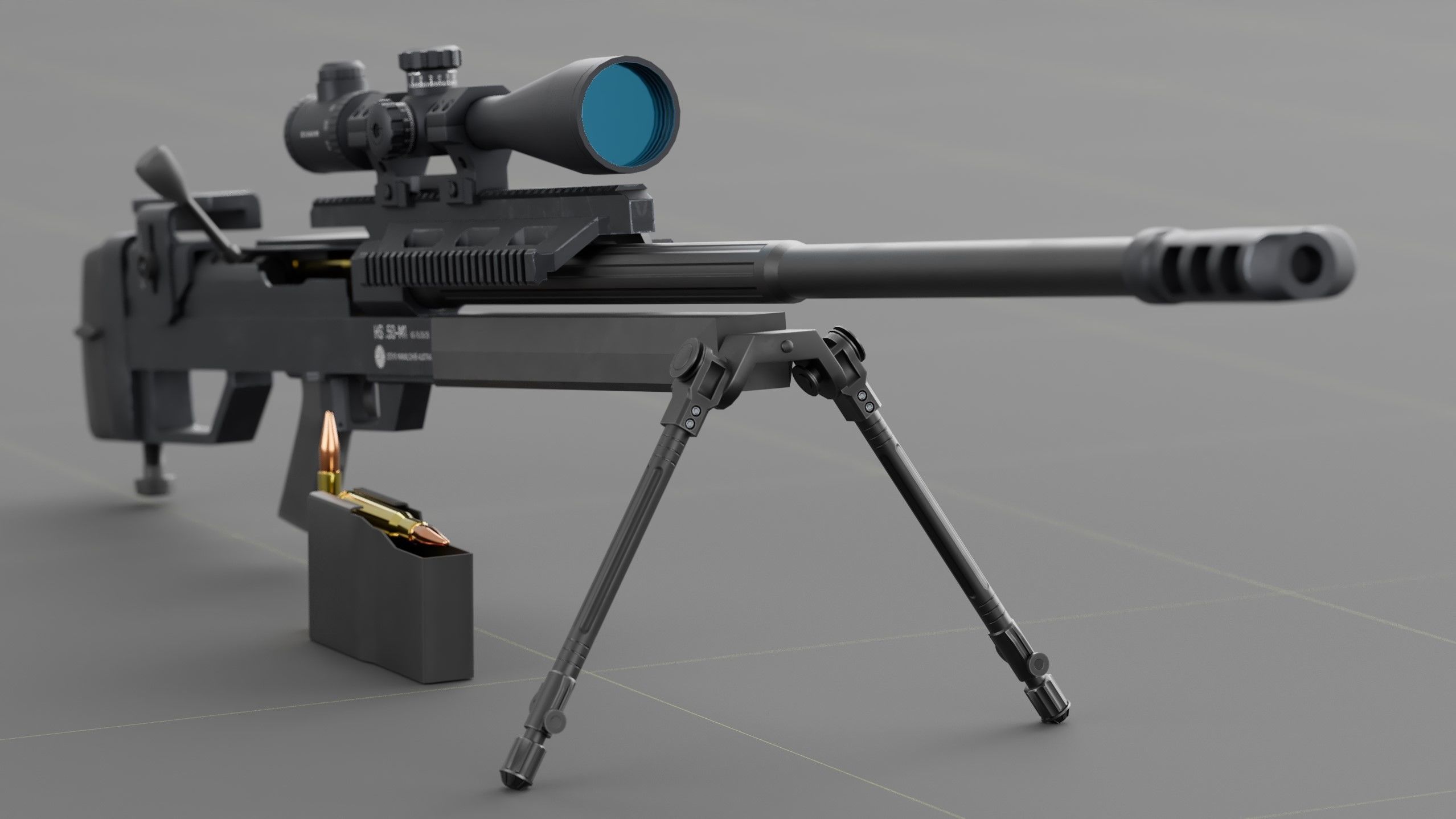 3D model Steyr HS 50 M1 - The ultimate long range hitter VR / AR / low ...