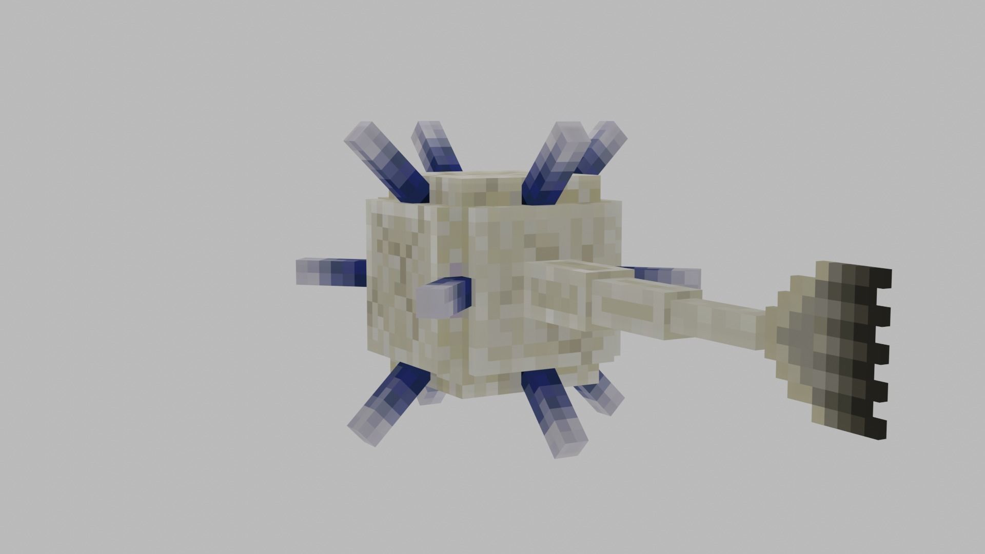 3D model Minecraft Guardian VR / AR / low-poly | CGTrader