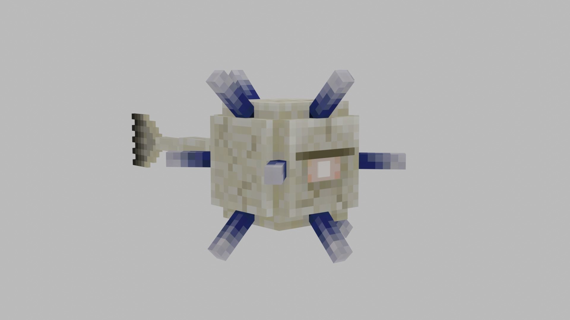 3D model Minecraft Guardian VR / AR / low-poly | CGTrader