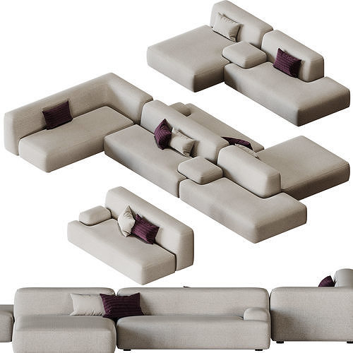 Lema Cloud Sofa 3D model | CGTrader