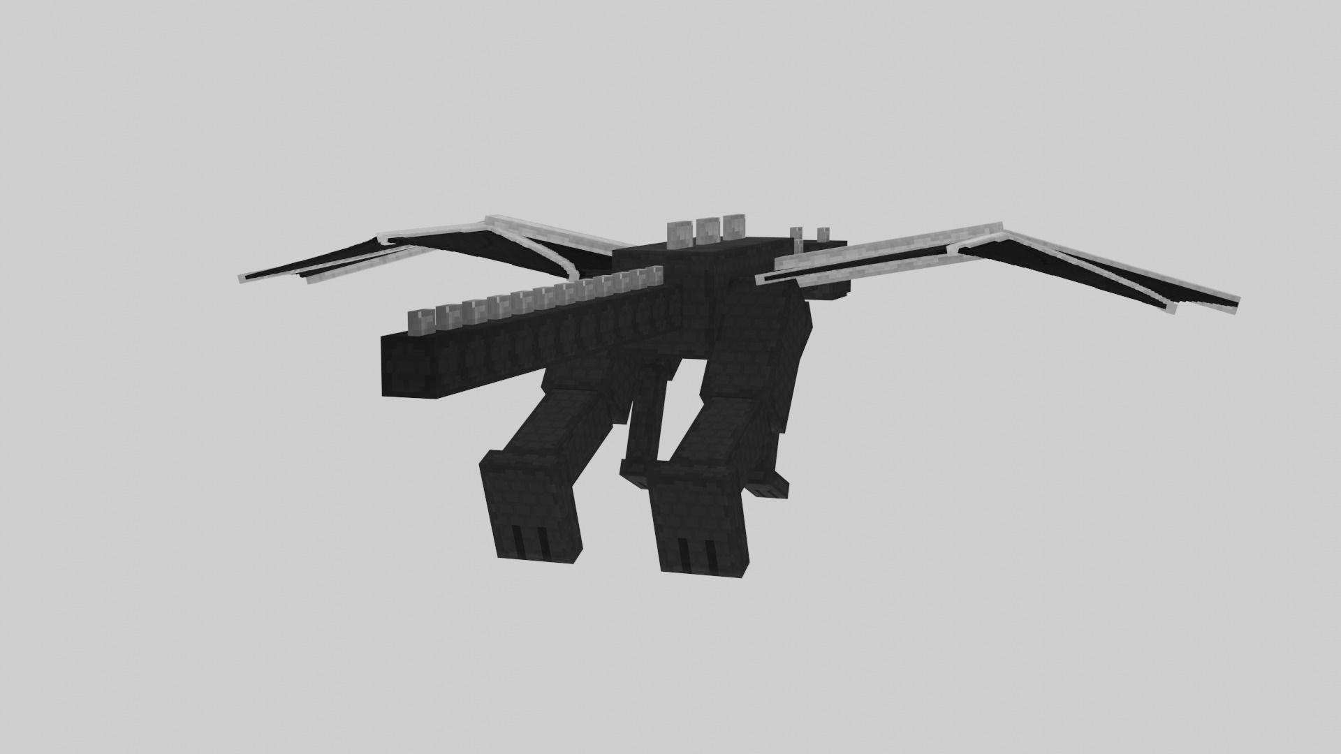 3D model Minecraft Ender Dragon Rigged VR / AR / low-poly | CGTrader
