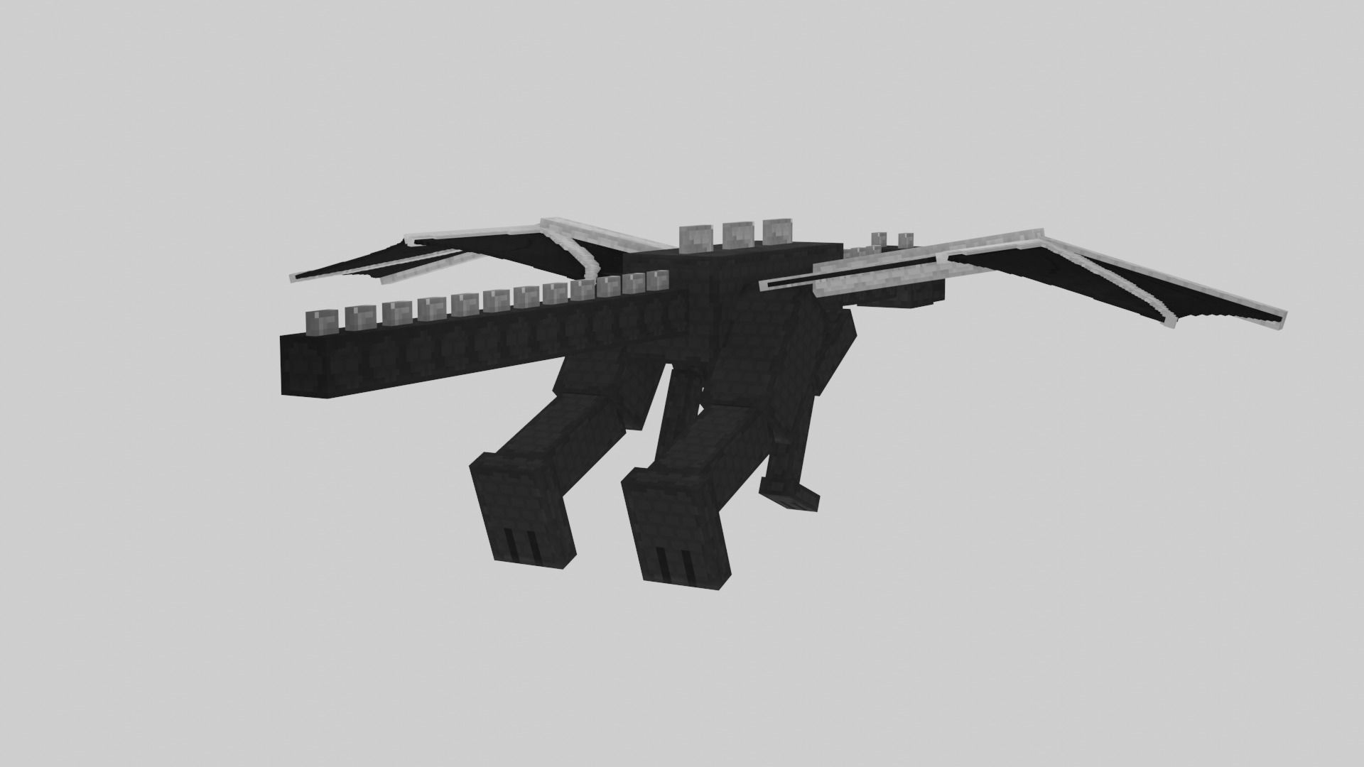 3D model Minecraft Ender Dragon Rigged VR / AR / low-poly | CGTrader