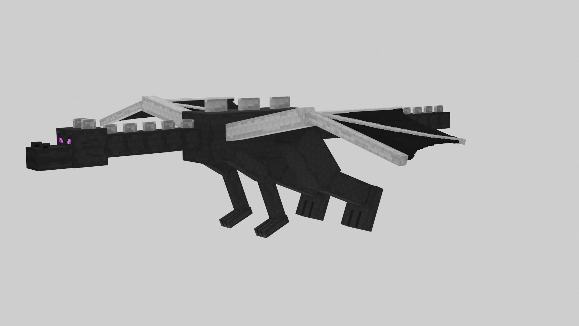 3D model Minecraft Ender Dragon Rigged VR / AR / low-poly | CGTrader