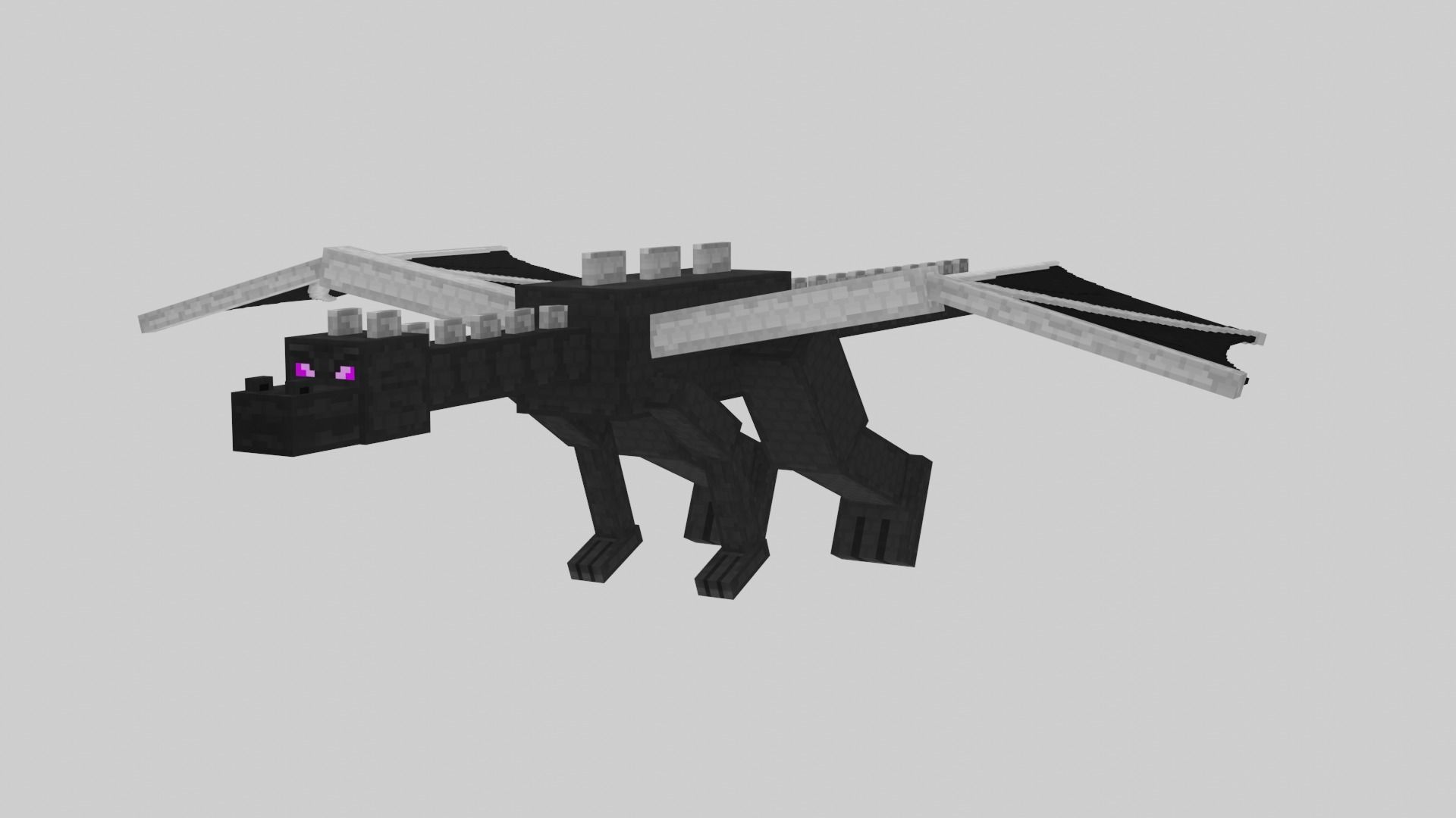 3D model Minecraft Ender Dragon Rigged VR / AR / low-poly | CGTrader
