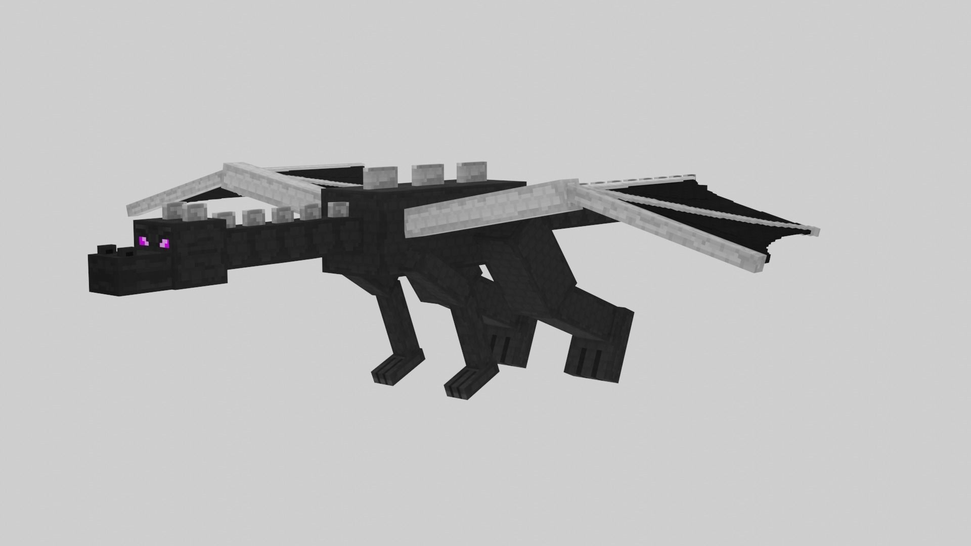 3D model Minecraft Ender Dragon Rigged VR / AR / low-poly | CGTrader