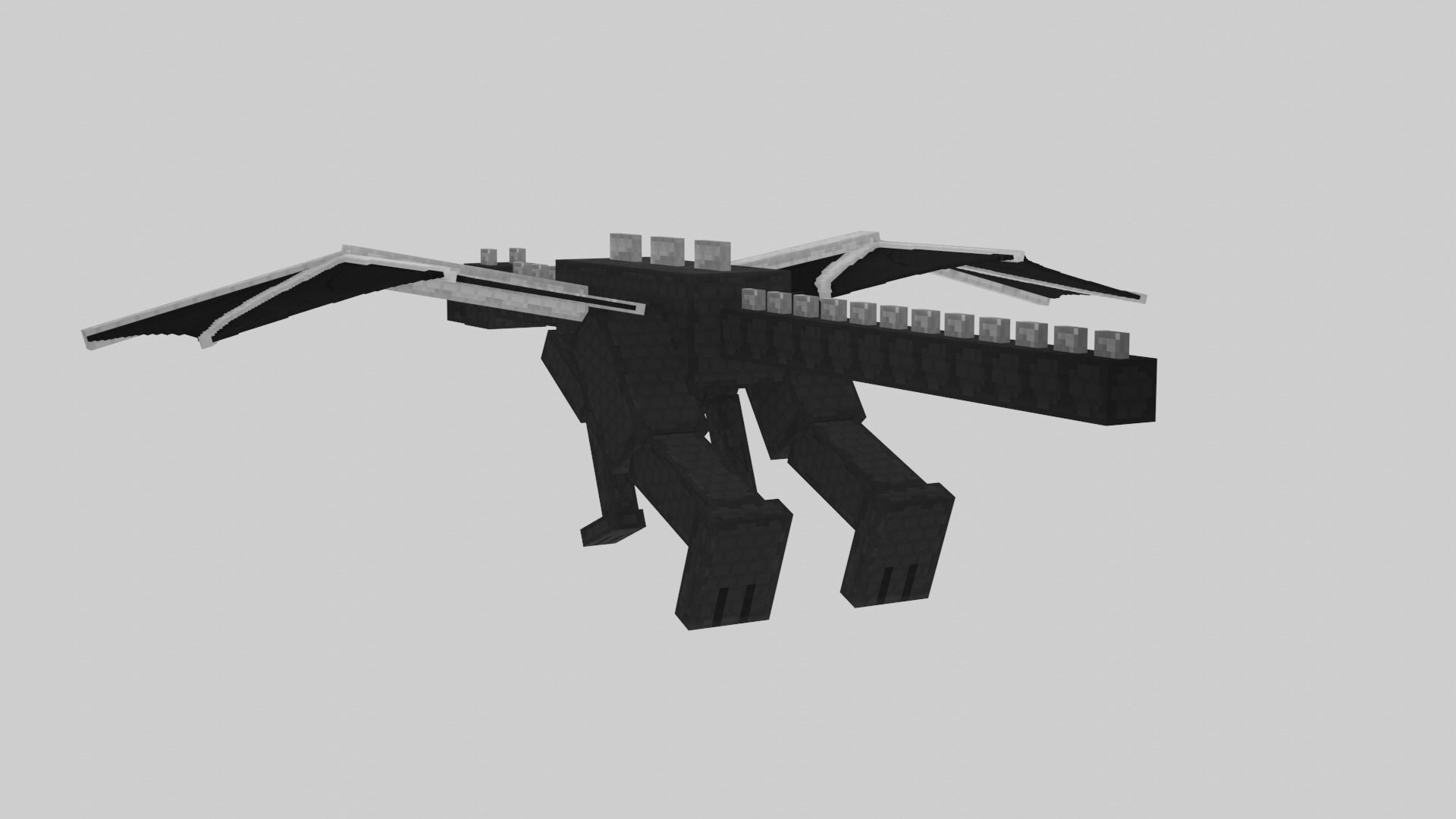 3D model Minecraft Ender Dragon Rigged VR / AR / low-poly | CGTrader