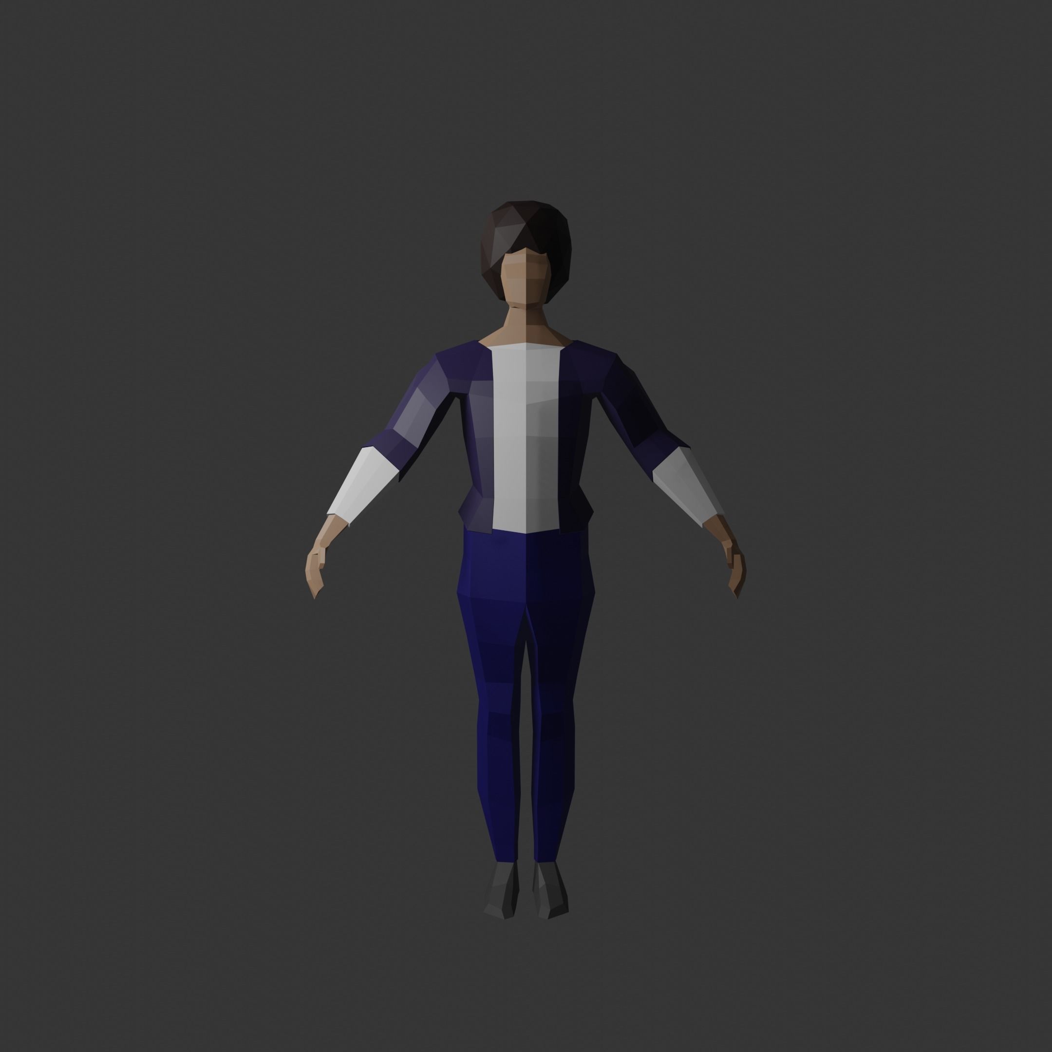 Low-Poly Man Character free VR / AR / low-poly 3D model | CGTrader