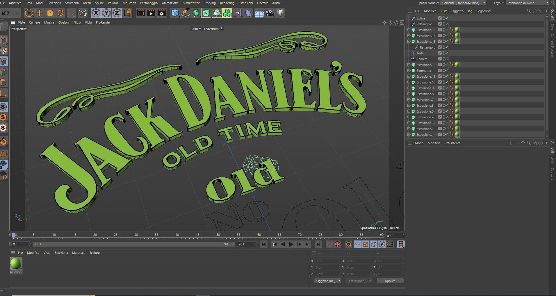 JACK DANIEL S logo 3d 3D model 3D printable | CGTrader