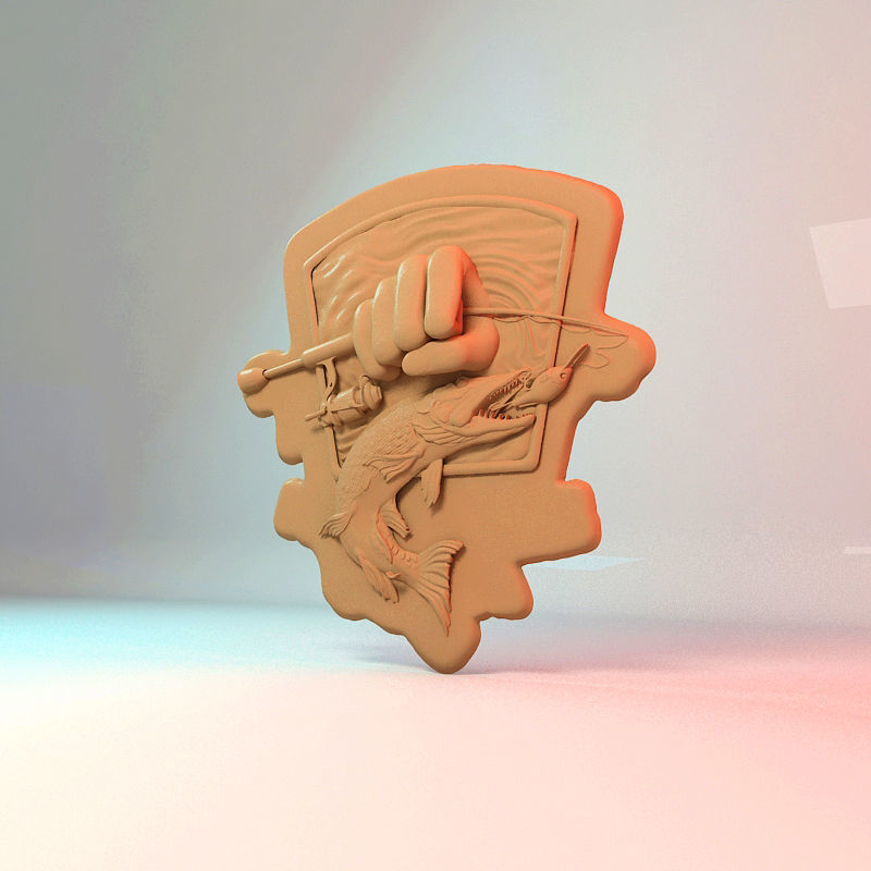 Pictures of fish hunting 3D STL Model for Cnc 3D print model 3D model ...