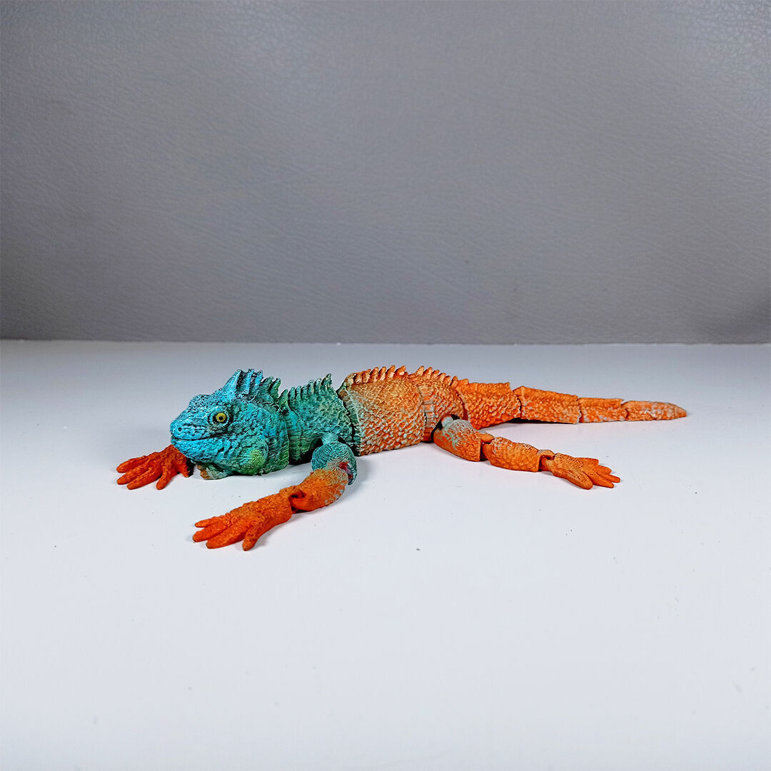 ARTICULATED IGUANA 3D model 3D printable | CGTrader