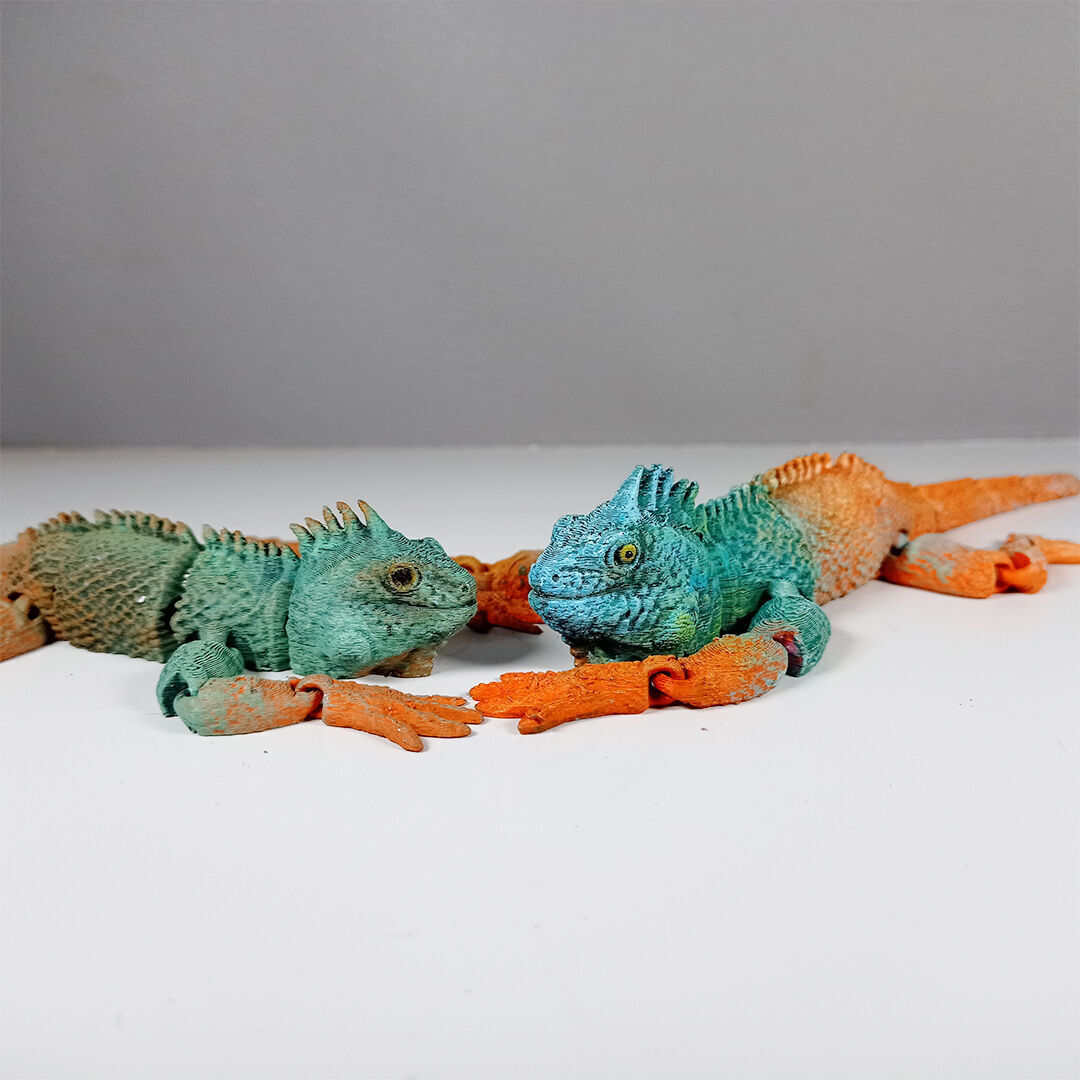 ARTICULATED IGUANA 3D model 3D printable | CGTrader