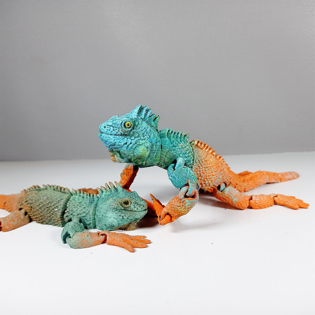 ARTICULATED IGUANA 3D model 3D printable | CGTrader