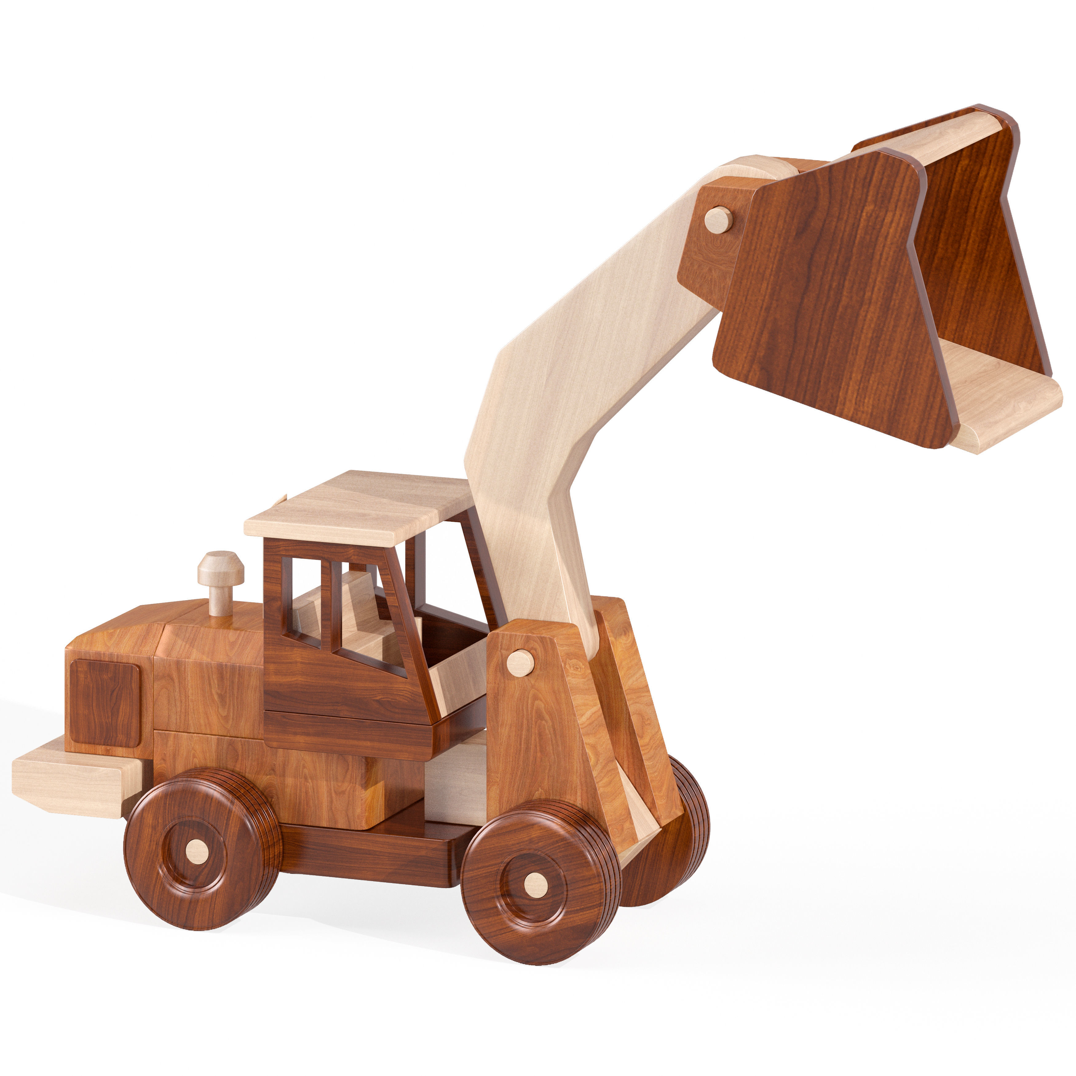 Cat dirt Loader Wood 3D model | CGTrader