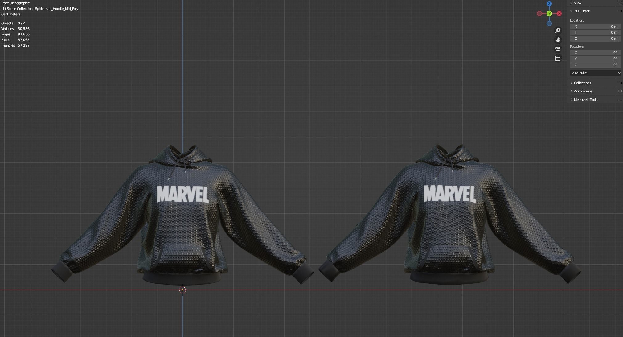 3D model Venom Hoodie VR / AR / low-poly | CGTrader