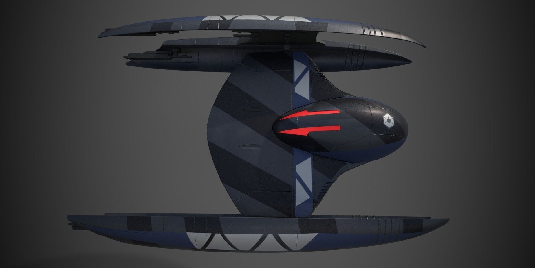 Vulture-class droid starfighter 3D model animated rigged | CGTrader