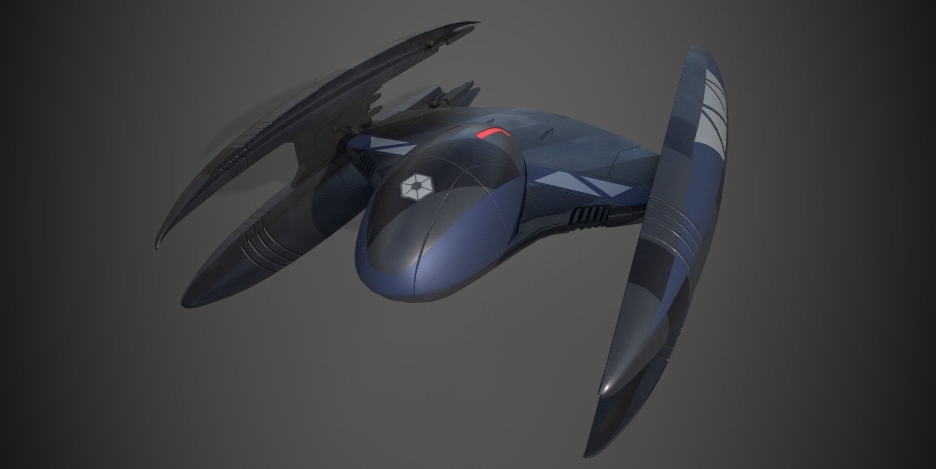 Vulture-class droid starfighter 3D model animated rigged | CGTrader