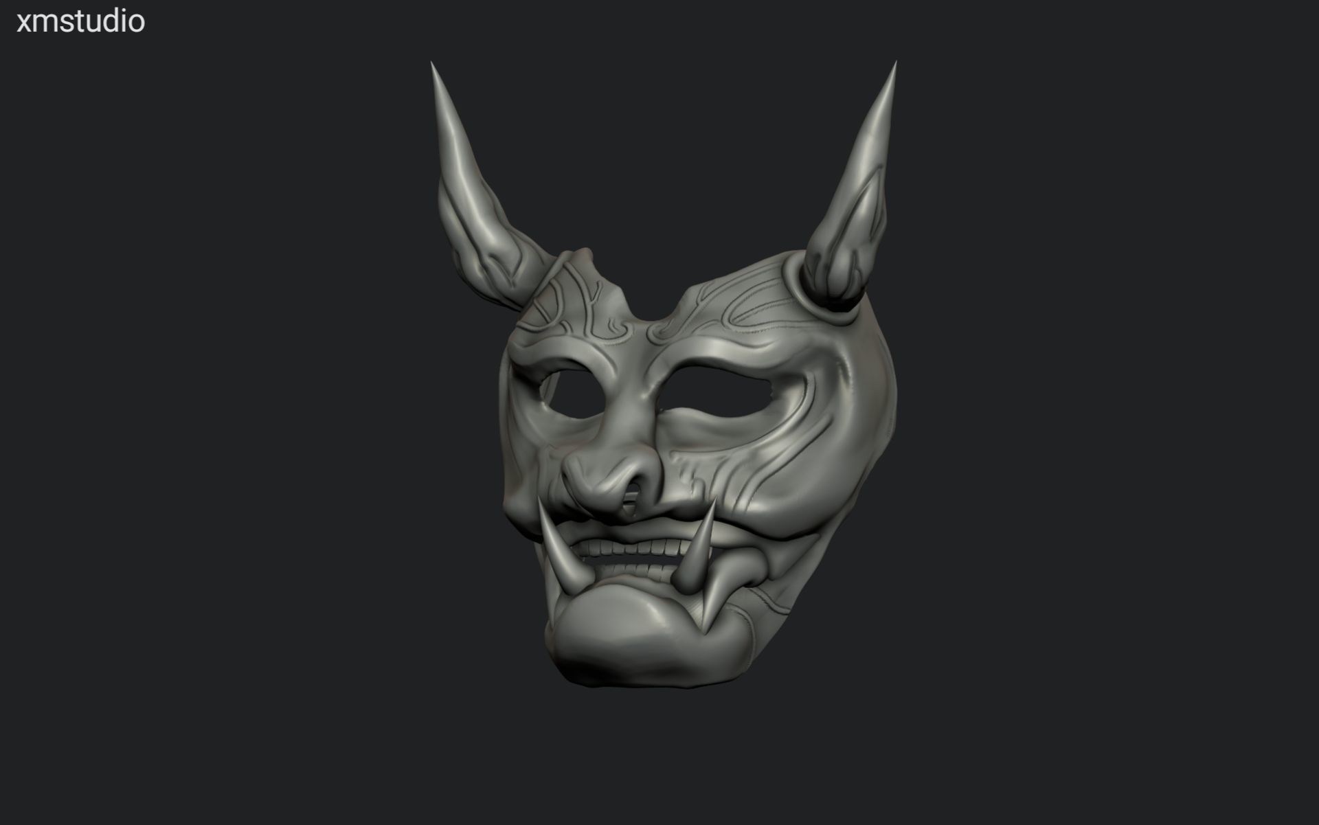 3D model Oni mask Japan models VR / AR / low-poly | CGTrader