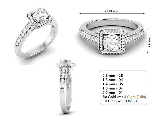 engagement ring 3D model 3D printable | CGTrader