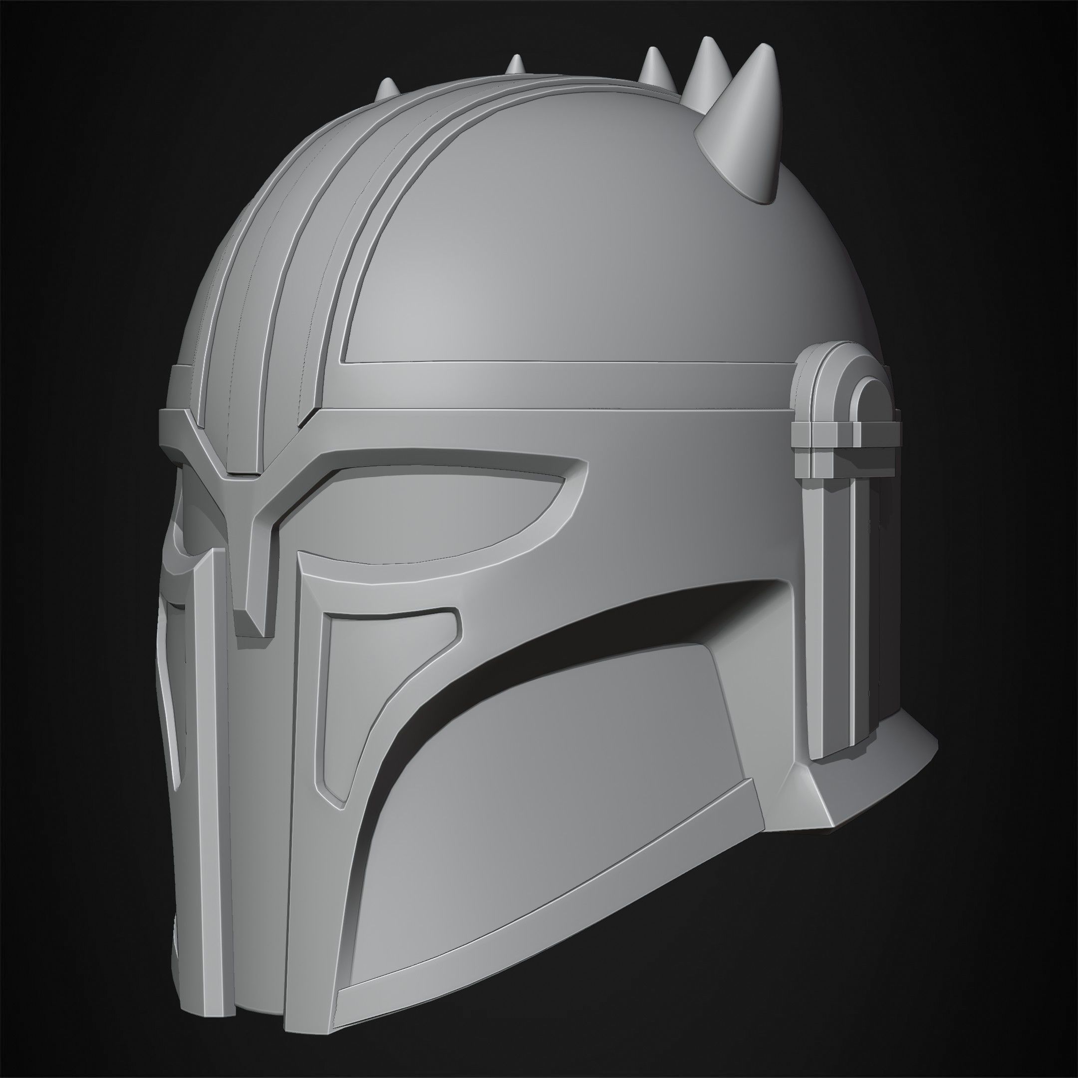 The Mandalorian Armorer Helmet for Cosplay 3D model 3D printable | CGTrader