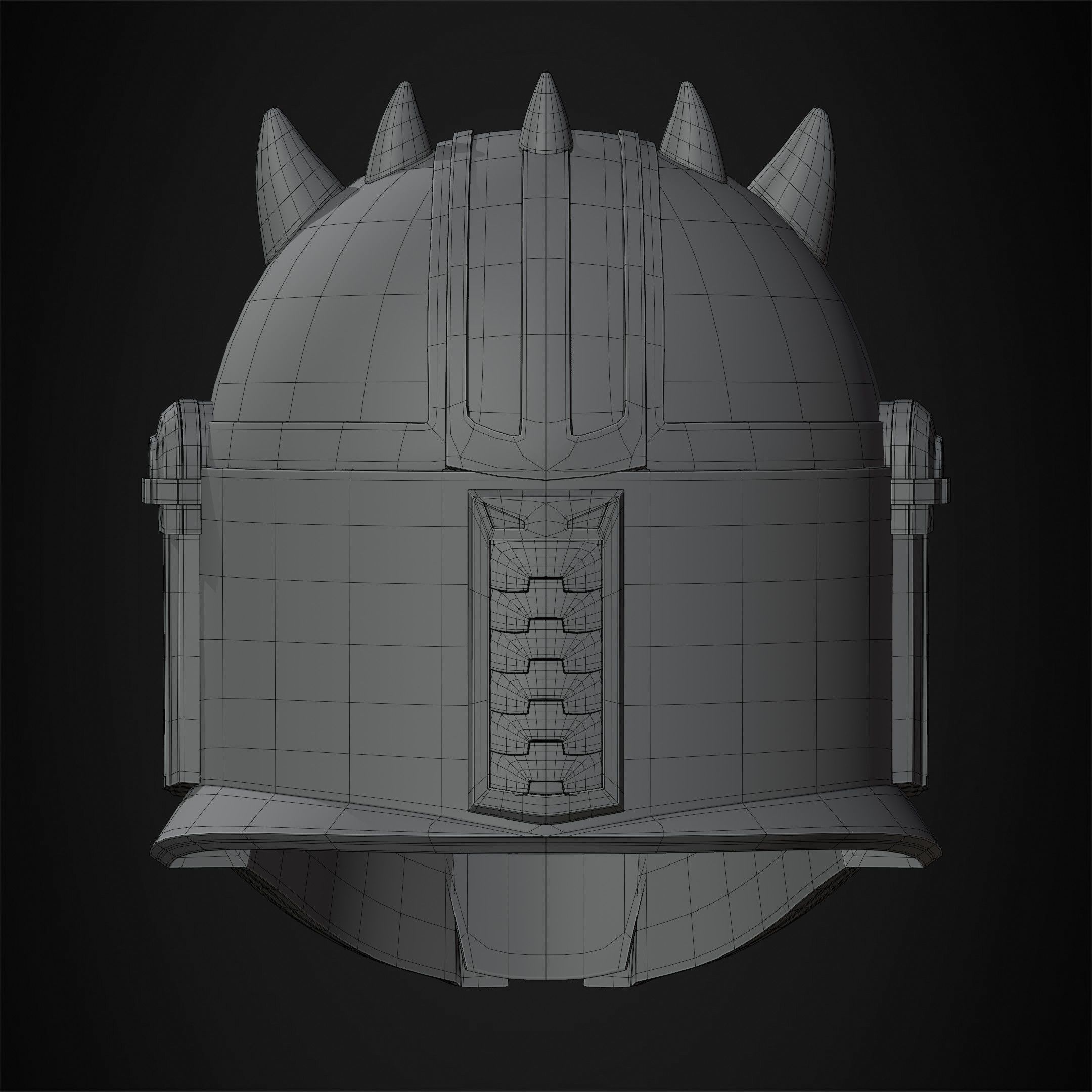 The Mandalorian Armorer Helmet for Cosplay 3D model 3D printable | CGTrader