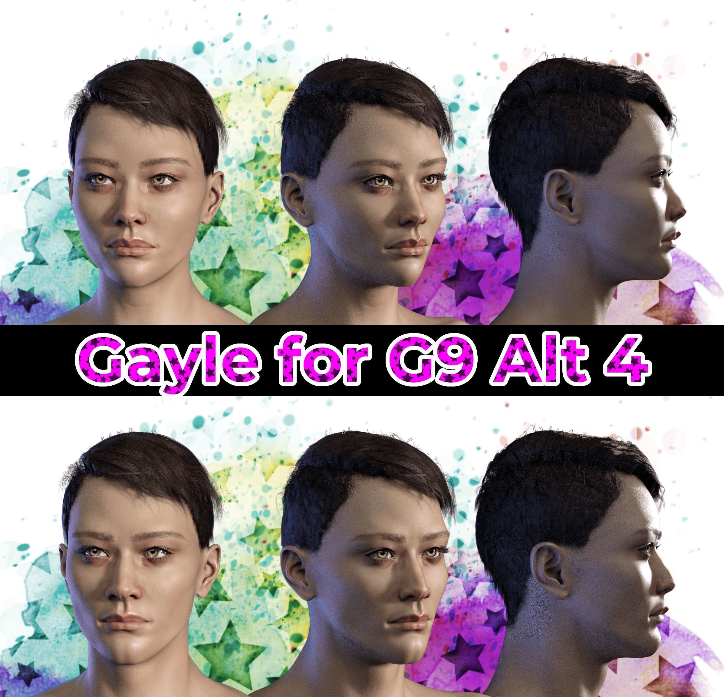 Gayle for G9 M and F 3D model | CGTrader