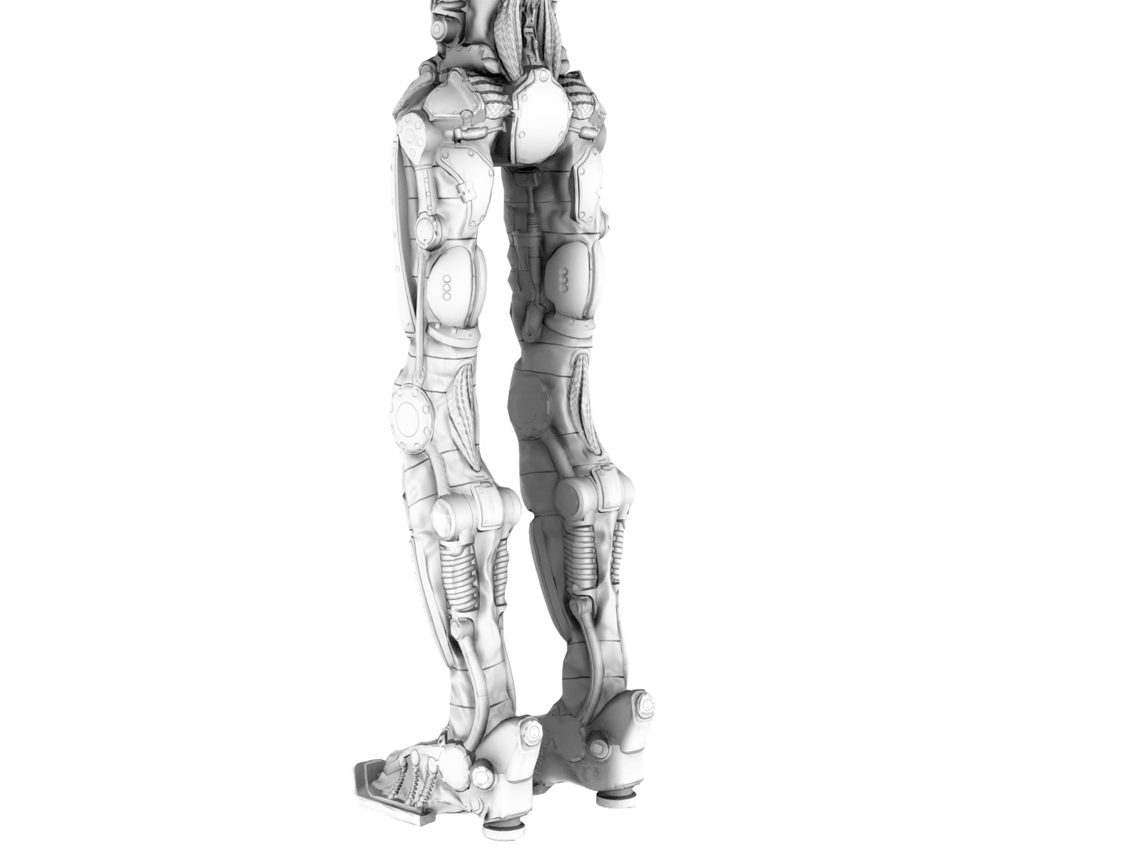 3D model Robot character rigged gameready droid Unity Unreal Engine VR ...