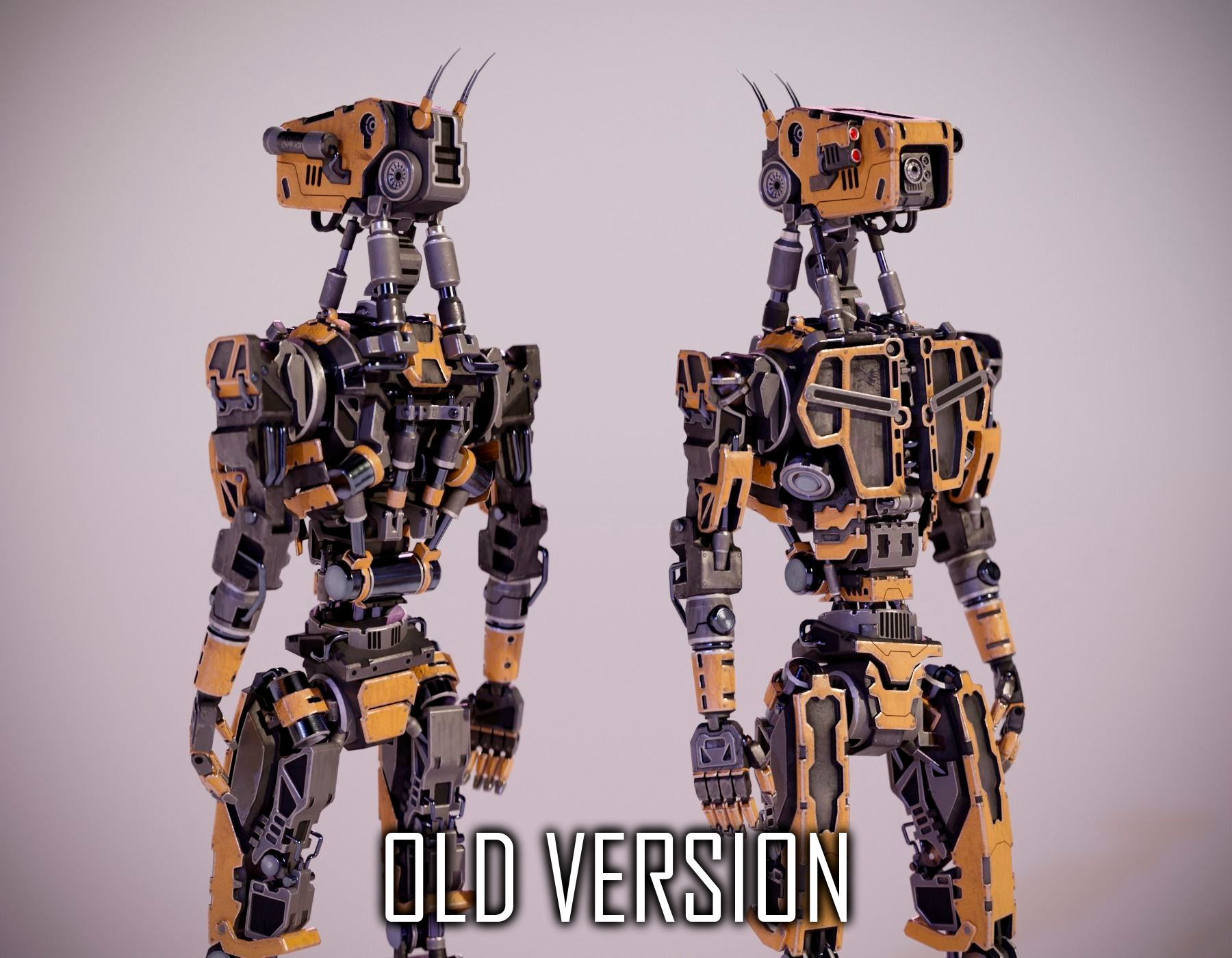 3D model Robot character rigged gameready droid Unity Unreal Engine VR ...