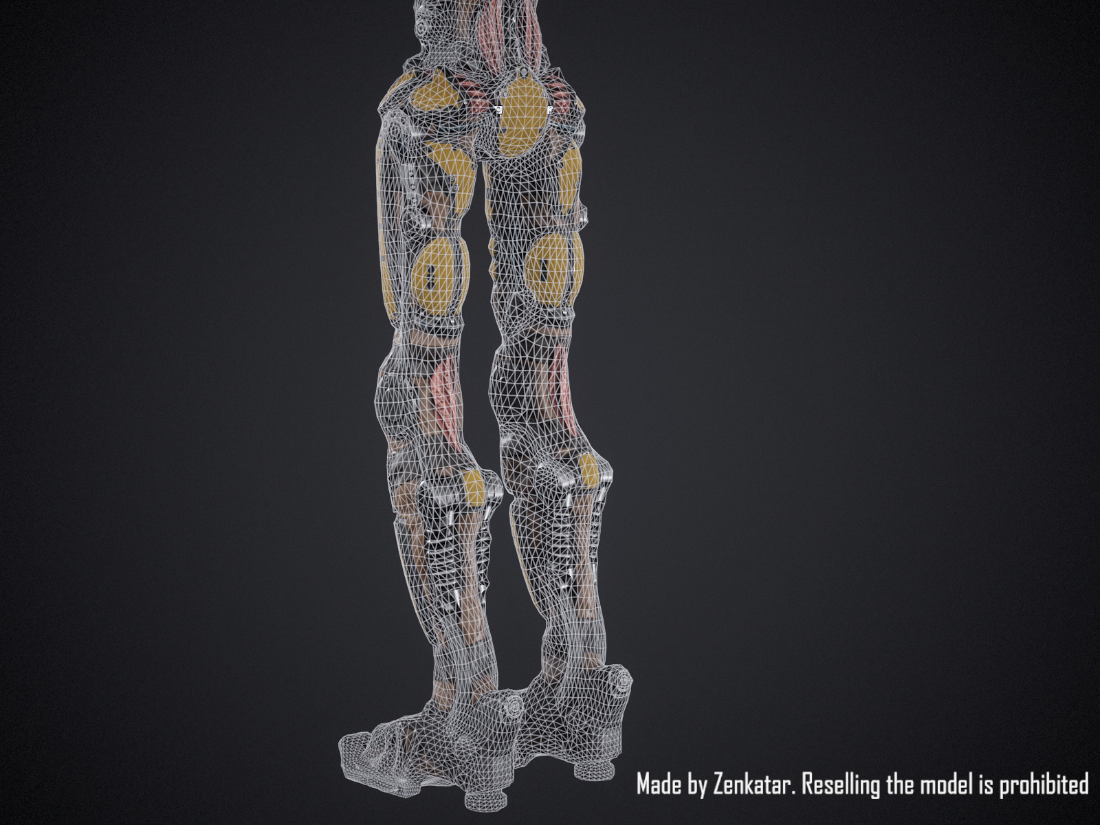 3D model Robot character rigged gameready droid Unity Unreal Engine VR ...