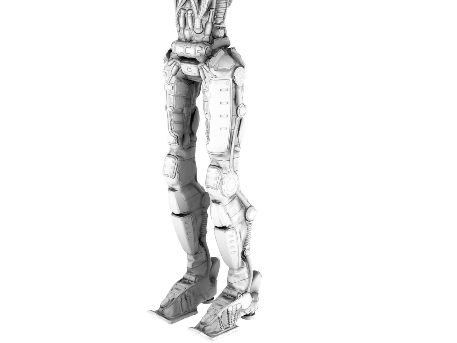 3D model Robot character rigged gameready droid Unity Unreal Engine VR ...