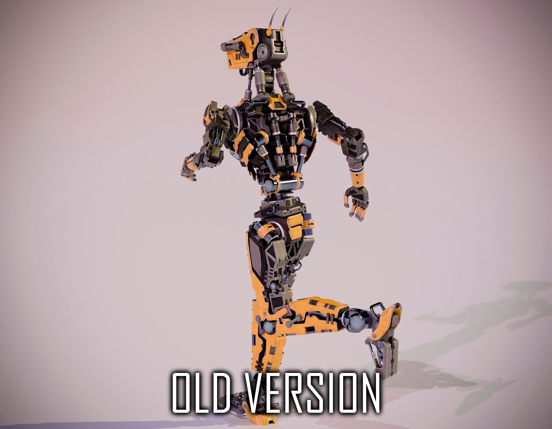 3D model Robot character rigged gameready droid Unity Unreal Engine VR ...