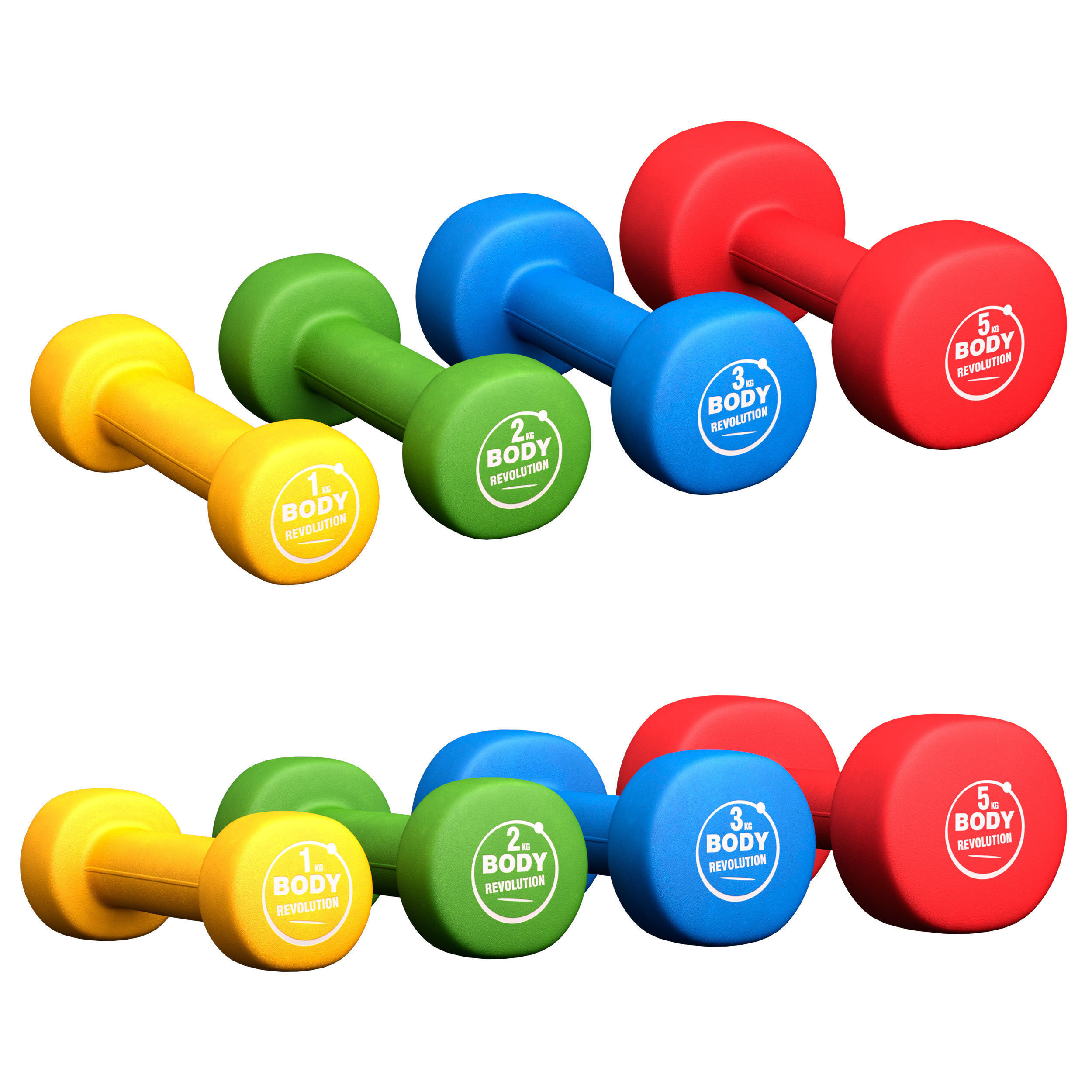 Fitness dumbbell set 3D model | CGTrader