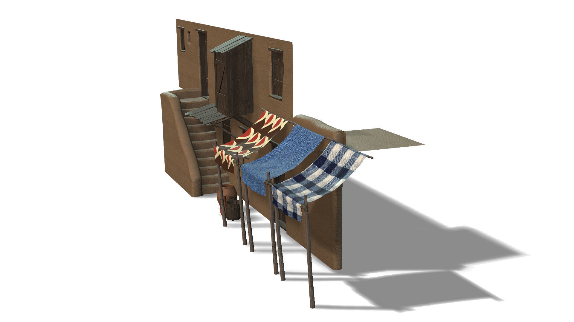 3D model Desert 3D wall assets VR / AR / low-poly | CGTrader