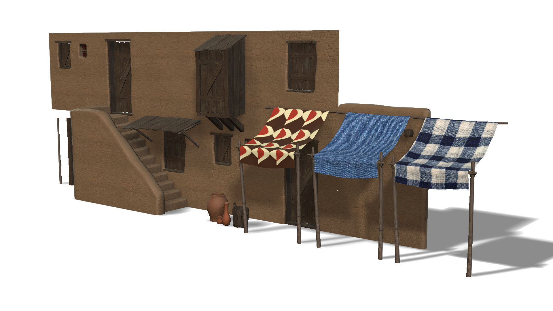 3D model Desert 3D wall assets VR / AR / low-poly | CGTrader