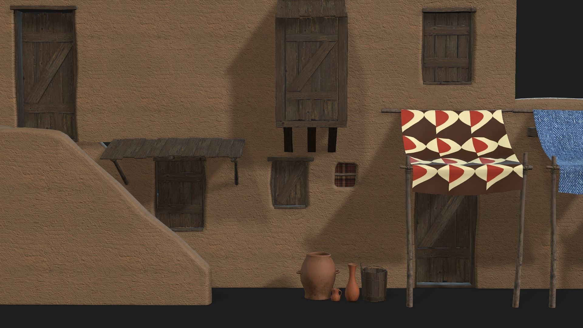 3D model Desert 3D wall assets VR / AR / low-poly | CGTrader