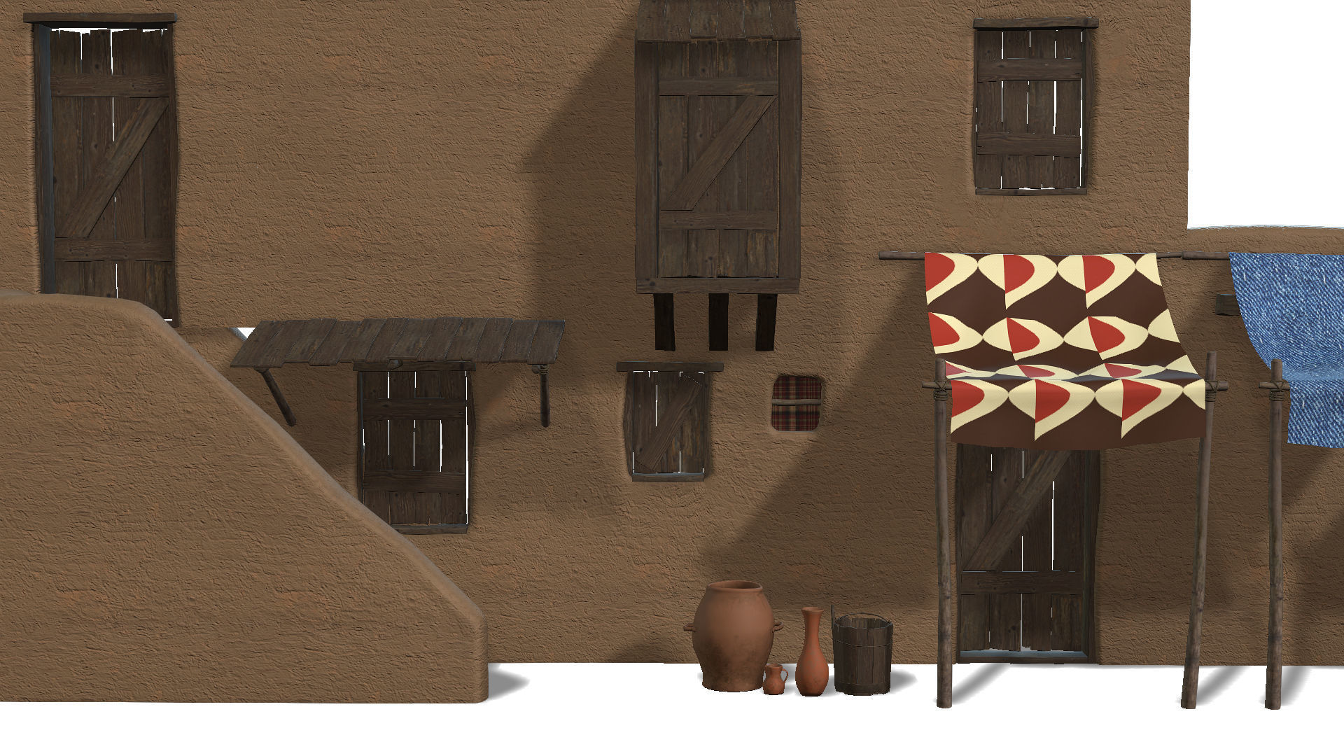 3D model Desert 3D wall assets VR / AR / low-poly | CGTrader