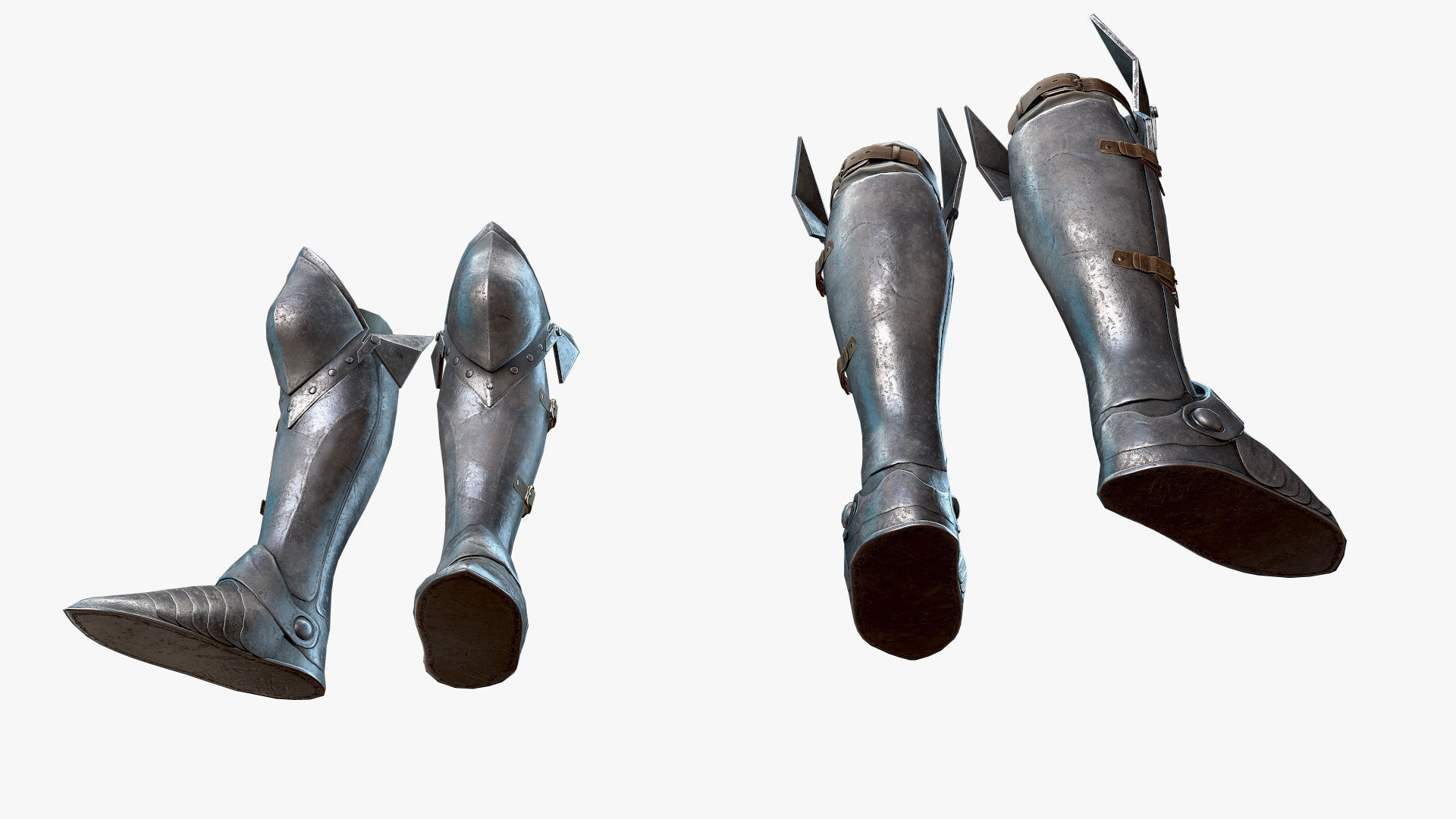 3D model Medieval Knight Boot VR / AR / low-poly | CGTrader