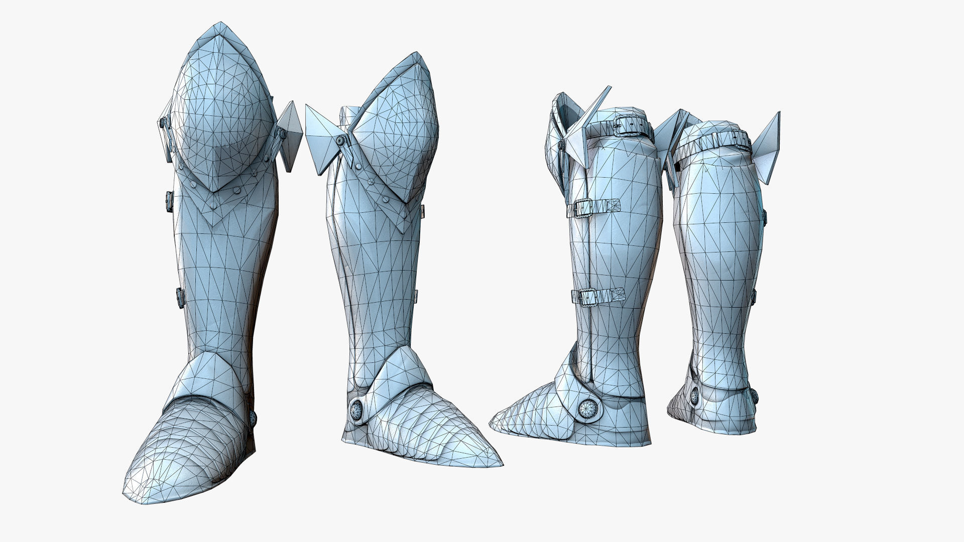 3D model Medieval Knight Boot VR / AR / low-poly | CGTrader