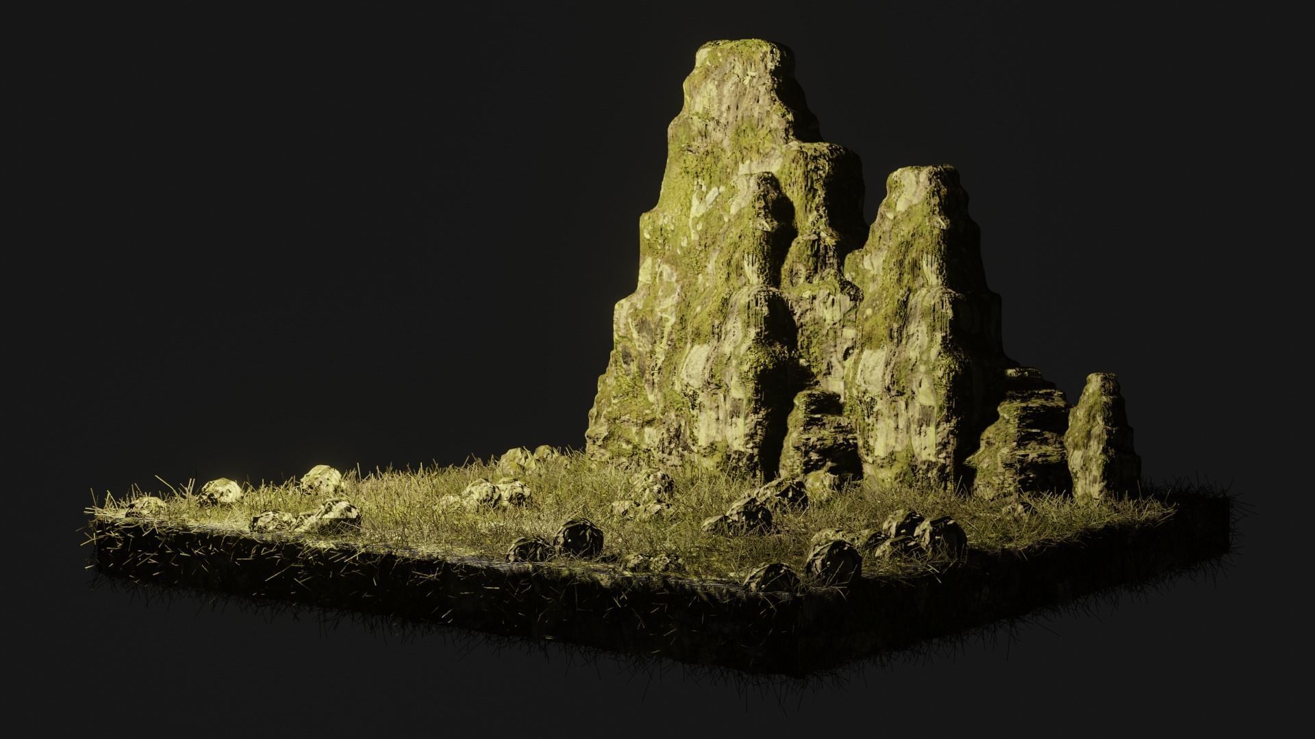 3D Realistic Aerial Rocks 3D model | CGTrader