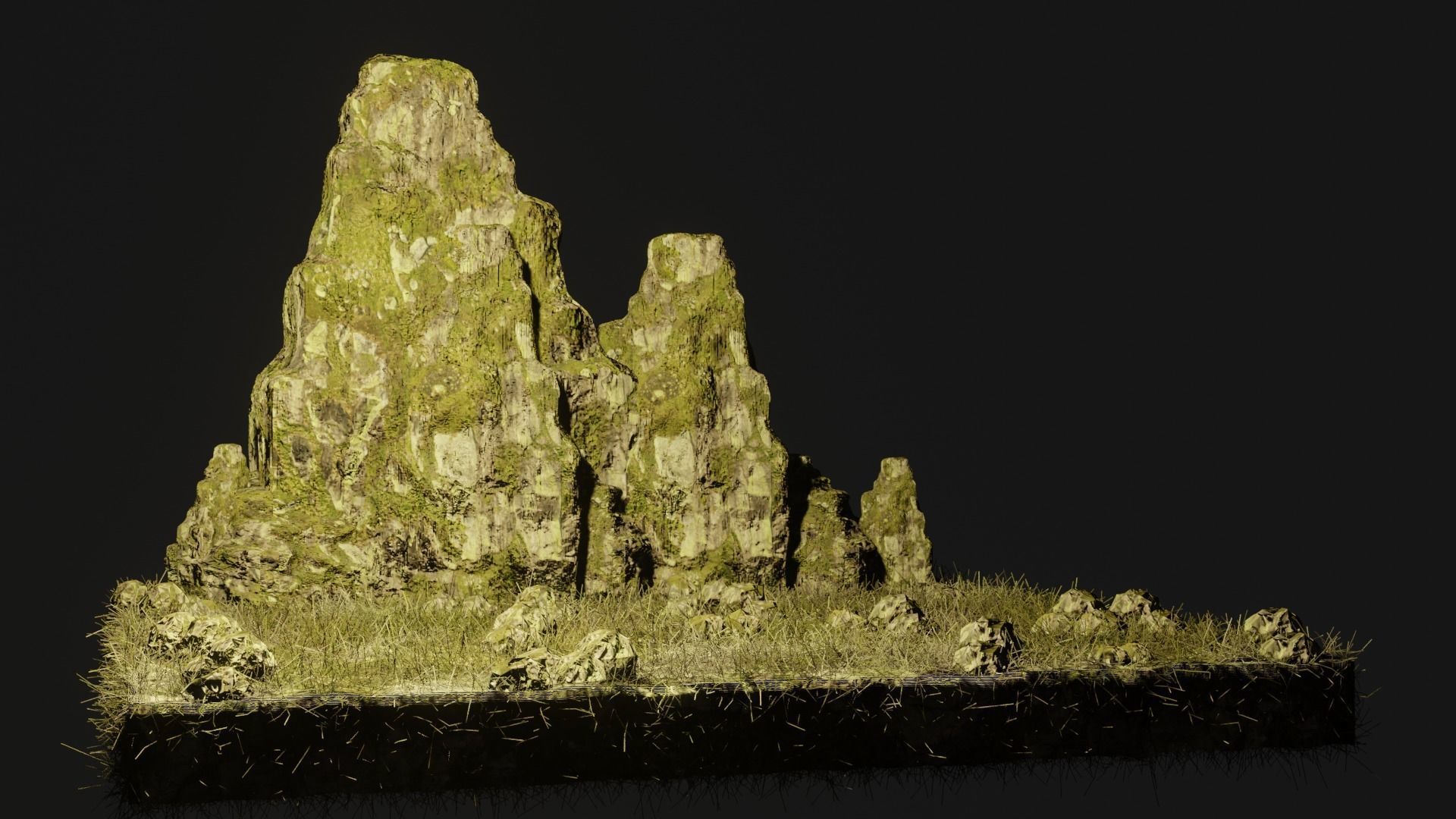 3D Realistic Aerial Rocks 3D model | CGTrader