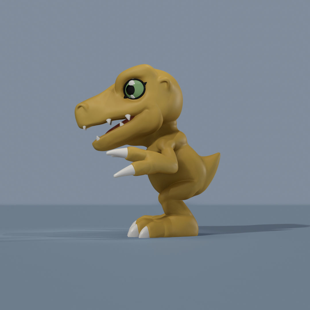 Agumon 3D model 3D printable | CGTrader