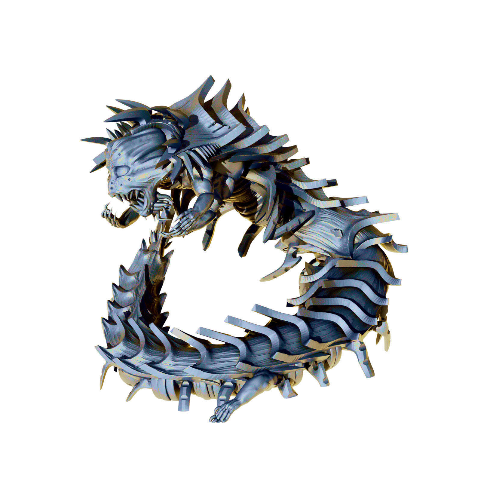 Centipede Chaos Spawn Demon Wargame Proxy 3D model 3D printable | CGTrader
