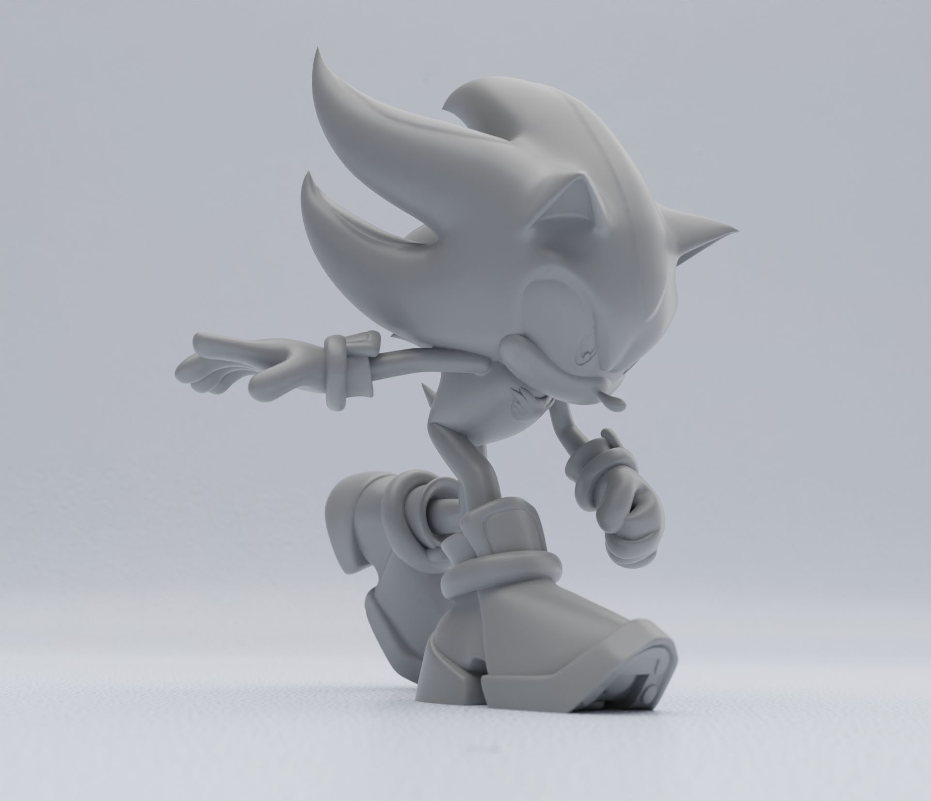 Shadow the Hedgehog 3D model 3D printable | CGTrader