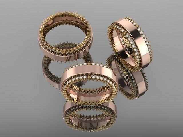 Engagement ring 4 sizes 3D model 3D printable | CGTrader