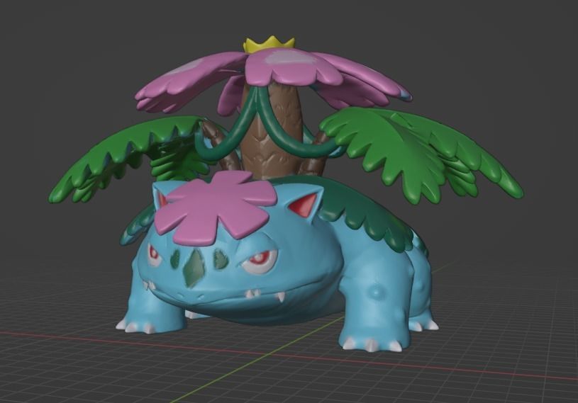 Mega Venusaur 3D model 3D printable | CGTrader