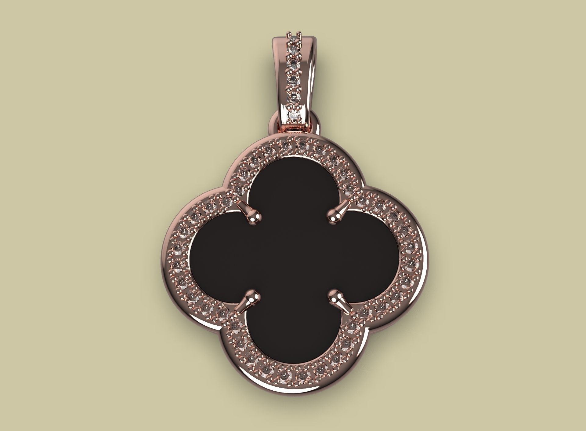 Van Cleef Pendant 3D model 3D printable | CGTrader