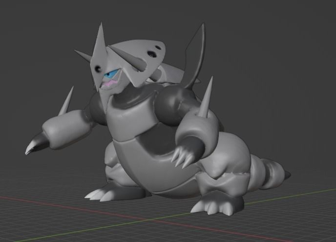 Mega Aggron 3D model 3D printable | CGTrader