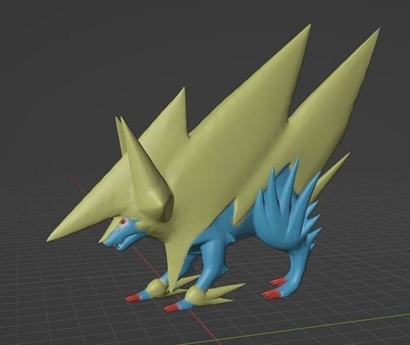 Mega Manectric 3D model 3D printable | CGTrader
