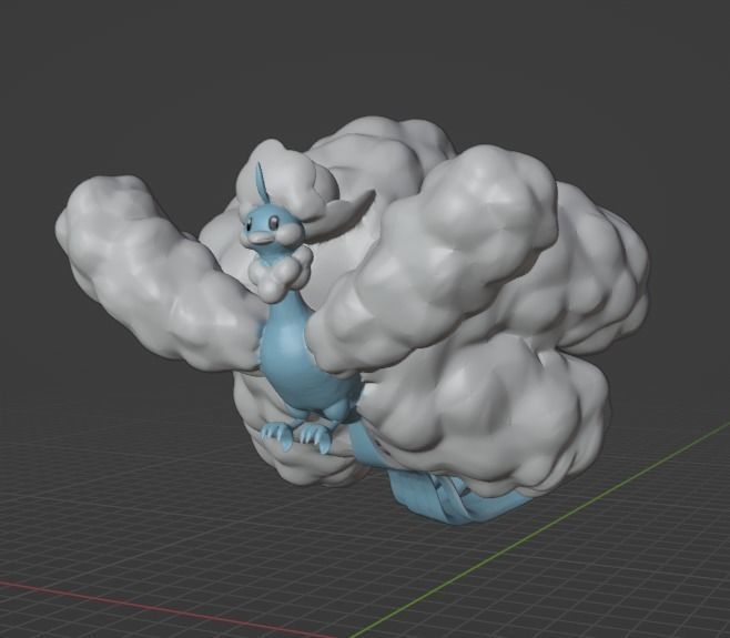 Mega Altaria 3D model 3D printable | CGTrader