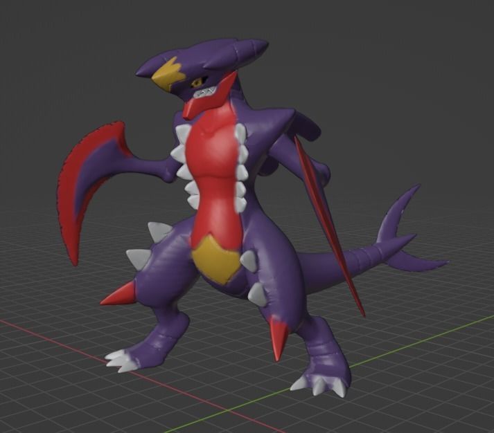 Mega Garchomp 3D model 3D printable | CGTrader